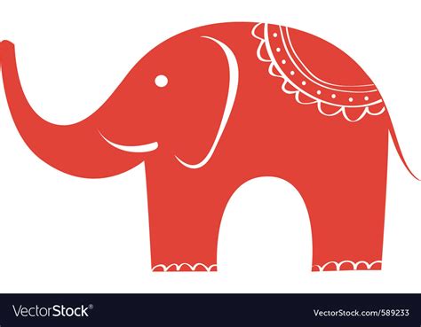 Indian Elephant Royalty Free Vector Image VectorStock