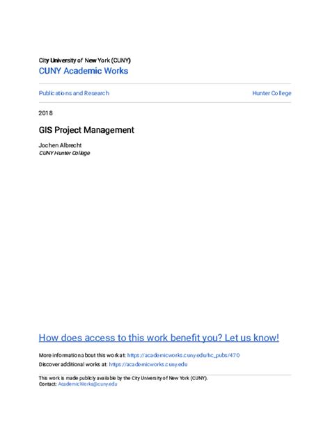 Pdf Gis Project Management