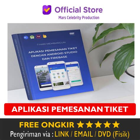 jual paket tutorial membuat aplikasi pemesanan tiket dengan android