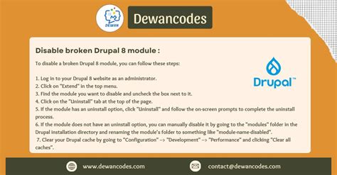 How To Disable A Broken Drupal 8 Module Dewan Codes Posted On The Topic Linkedin