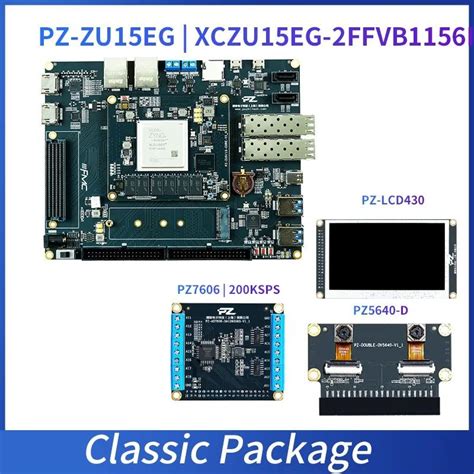 Оценочный комплект Puzhi Zu15eg Xilinx Zynq Ultrascale Xczu15eg Плата разработки Fpga Sfp 4k