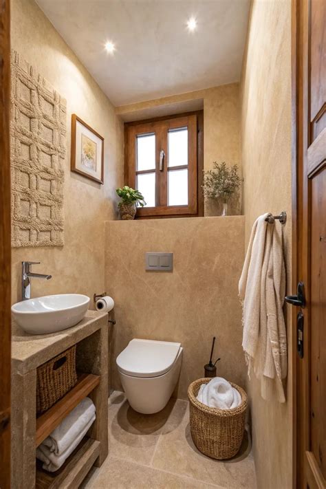Chic Brown Designs For Compact Bathrooms Light And Layer