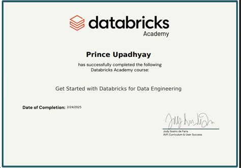 Databricks Dataengineering Certification Prince Upadhyay