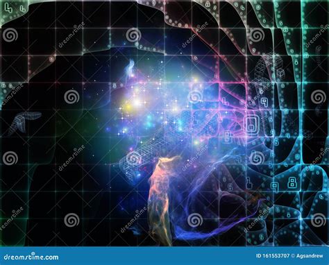 Visualization Of Space Geometry Stock Illustration Illustration Of