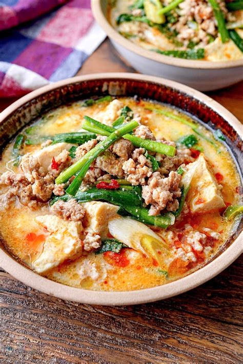 【ひき肉と豆腐の坦々風おかずスープ】メインにぽかぽか温まる♡ レシピサイトnadia