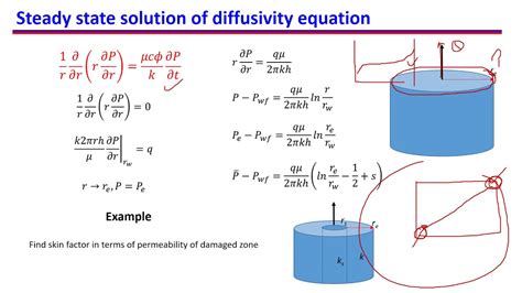 22 Linearization Of Pressure Diffusivity Equation And Steady State