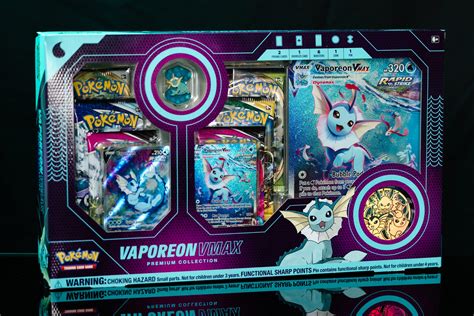 Pokémon Vaporeon Vmax Premium Collection Box Kanto Shark