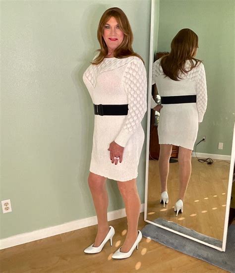 Phyllis Laday In White Dress And Classic White Pumps White Pumps