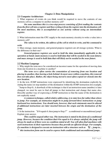 Computer Science Ch 2 Exercises Qanda Pdf