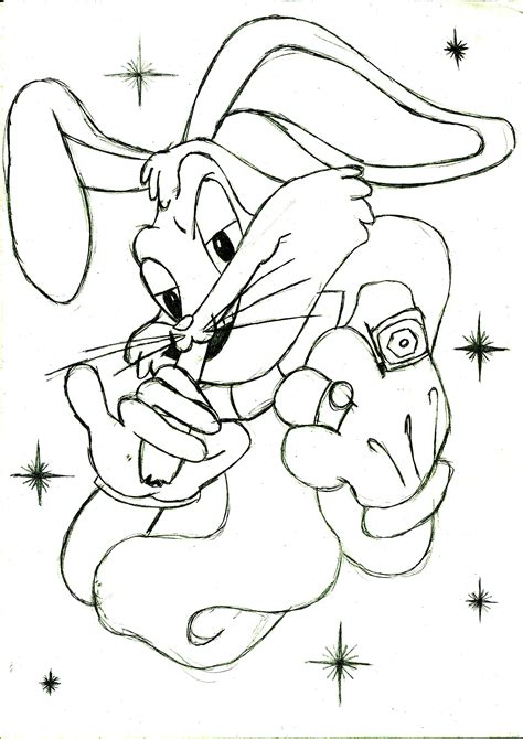 Gangster Bugs Bunny Drawing Free Image Download