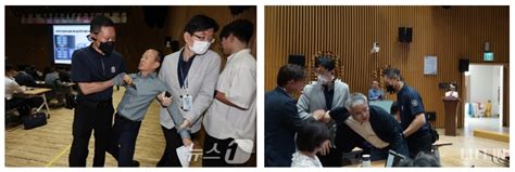 기업설명회 현장에서 질의 요청하는 서울시민을 끌어내는 오마이포토