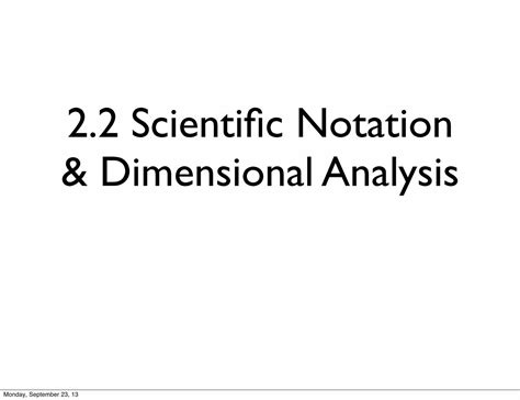 Pdf 22 Scientiﬁc Notation And Dimensional Analysis Dokumentips