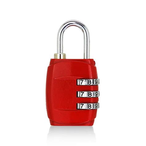 3 Dial Travel Padlock Simple Multicolor Password L Grandado