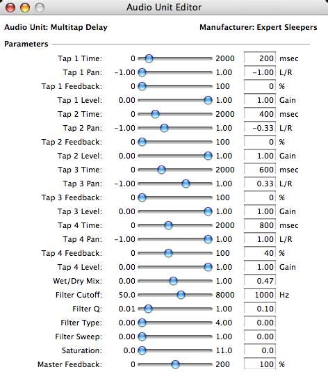 Expert Sleepers Multitap Delay