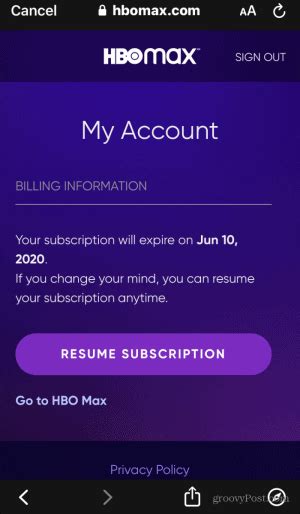 How To Cancel Your Max Subscription