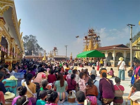 မိုင်းကိုင်မြို့နယ်၊ ရွှေမြင်ထင်မွေတော်စေတီတော်၌ တပေါင်းလပြည့်နေ့