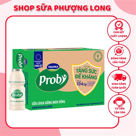 Thùng 50 Chai Sữa Chua Uống Men Sống Proby Vinamilk 65ml Probi
