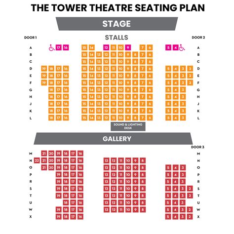 Seating Plans The Tower Theatre Folkestone
