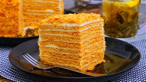 Ленивый «МЕДОВИК Без раскатки коржей За 30 минут Кулинарим с