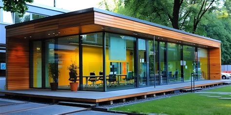 Premium Photo Highquality Modular Design Wooden Building Module Used In Berlin Office