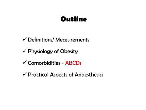 Solution Anaesthesia For Morbidly Obese Patients Anaesthetic Concerns Obesity Osa Difficult