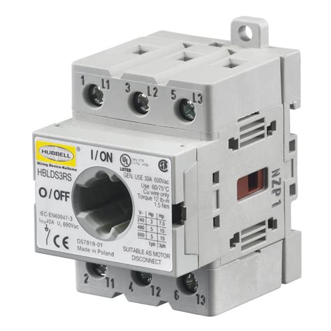 Hubbell Hblds3rs Hub 30a Circuit Lock Disconnect Interior Voomi Supply