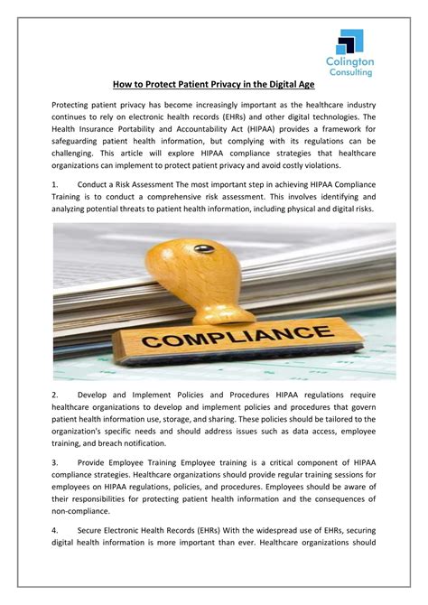 PPT How To Protect Patient Privacy In The Digital Age PowerPoint Presentation ID