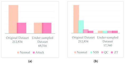 randomized under sampling of the dataset for a binary classification