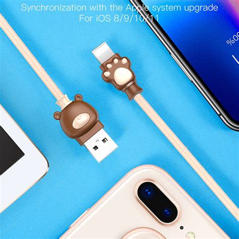 Baseus Cute Bear Usb Charger Cable For Iphone Gearvita