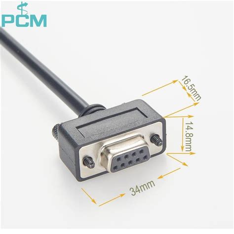 Customized Low Profile RS232 DB9 Cable Profile Connectors M F Suppliers Manufacturers