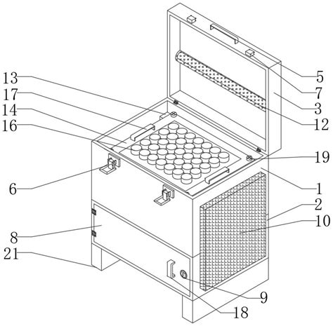 一种取样试剂放置盒的制作方法