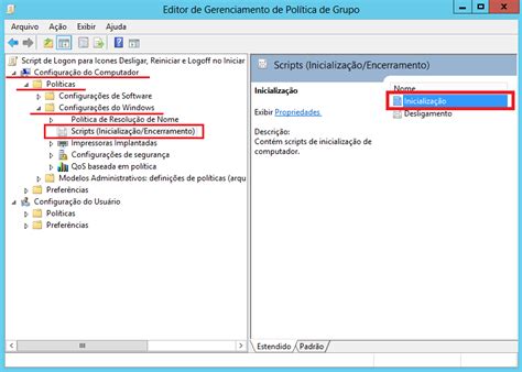 Identidade Mcp Configurando Script De Logon Com Gpo Adicionar ícones Desligar Reiniciar E