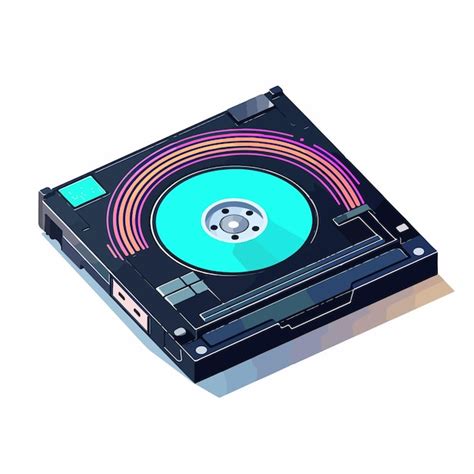 vintage 90s computer memory magnetic diskette floppy disk retro