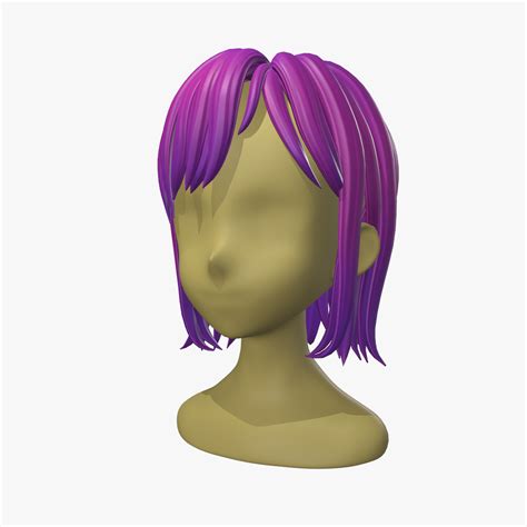 Artstation Short Hair Game Assets