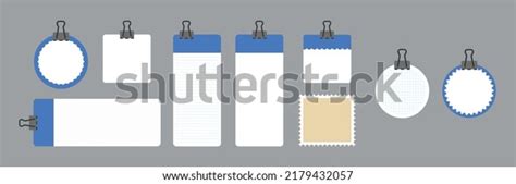 Notepad Various Styles Blue Color Stock Vector Royalty Free 2179432057 Shutterstock