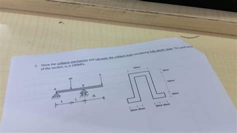Solved Show The Collapse Mechanism And Calculate The Chegg