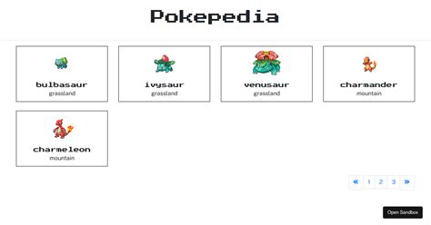 Pokeapi Codesandbox