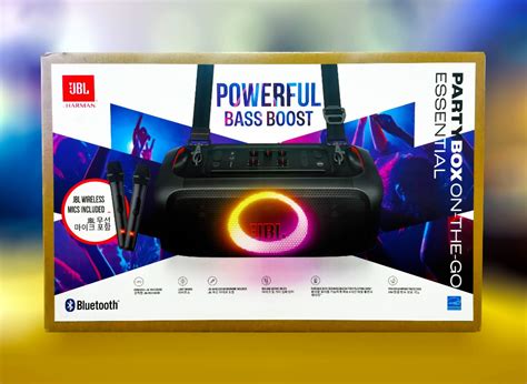 JBL PARTYBOX ON THE GO ESSENTIAL W PORTABLE PARTY SPEAKER Audio Soundbars Speakers