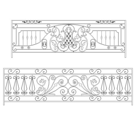 Curved Railing Ideas Dwg Free