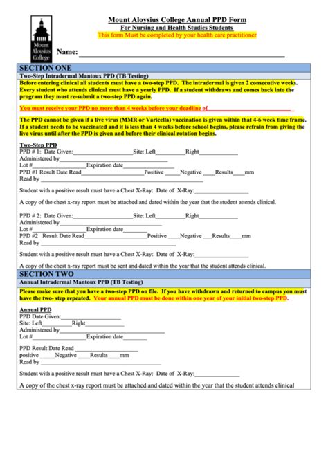 Ppd Form Templates Printable Blank Pdf And Instructions Of How To