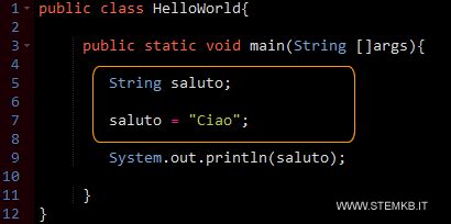 Le Variabili In Java Stemkb It
