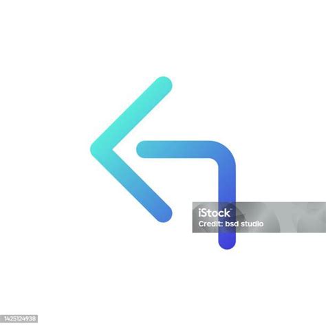 회신 화살표 픽셀 완벽한 그라디언트 선형 Ui 아이콘 가리키기에 대한 스톡 벡터 아트 및 기타 이미지 가리키기 개념