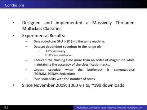 Multiclass Classification Using Massively Threaded Multiprocessors Pptx
