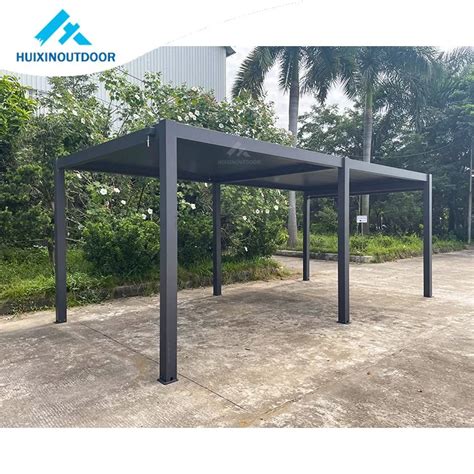Chinese Style Aluminum Pergola Louvre Roof Metal Pergolas Metal Gazebo