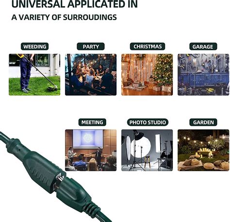 Heavy Duty Weatherproof Electrical Outlet Splitter Outdoor Extension Cord 1 To 3 Splitter Indoor