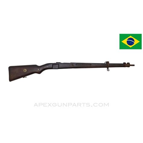 Brazilian Vz 24 Mauser Stock W Barrel Bands Czech Brno Made 38 Good