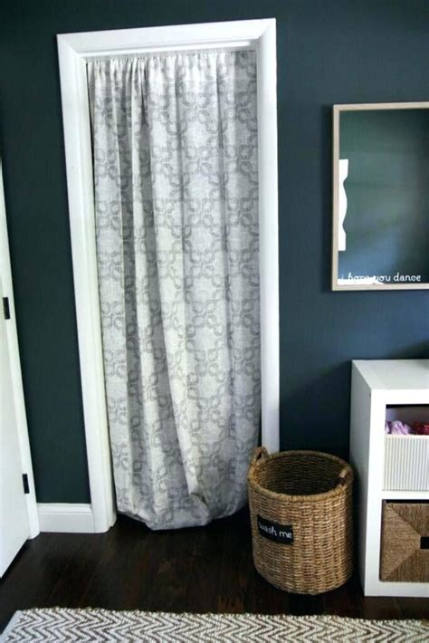 18 Clever Curtain Closet Door Ideas For Organized Space