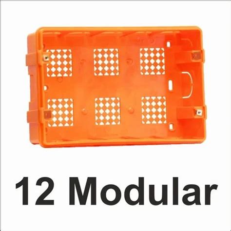 Plastic Rectangular 12 Modular Pvc Concealed Box For Junction Boxes At