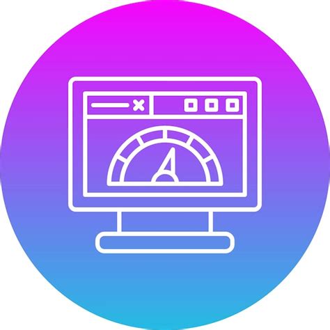 Speed Test Icon Premium Vector
