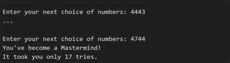 Master Mind Game In Python My Project Ideas